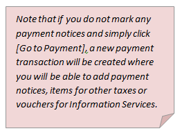 Create payment transaction